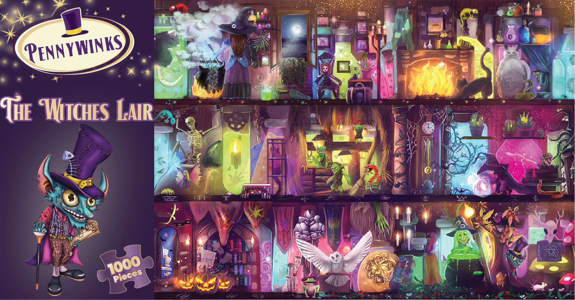 Witches Jigsaw puzzle | The Witches Lair | 1000 pieces | by Pennywinks